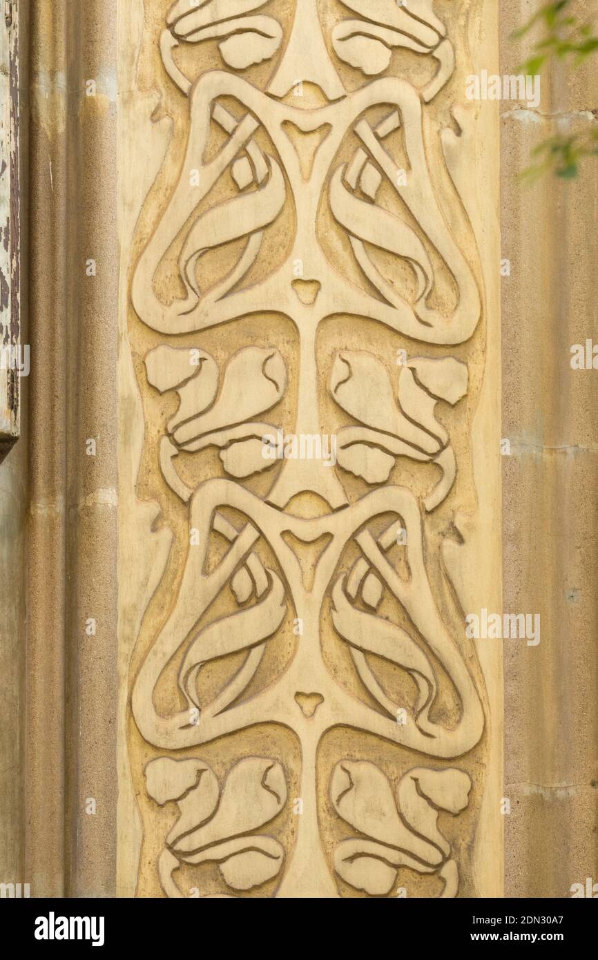 Elements of architectural decoration of buildings, stucco patterns with ...