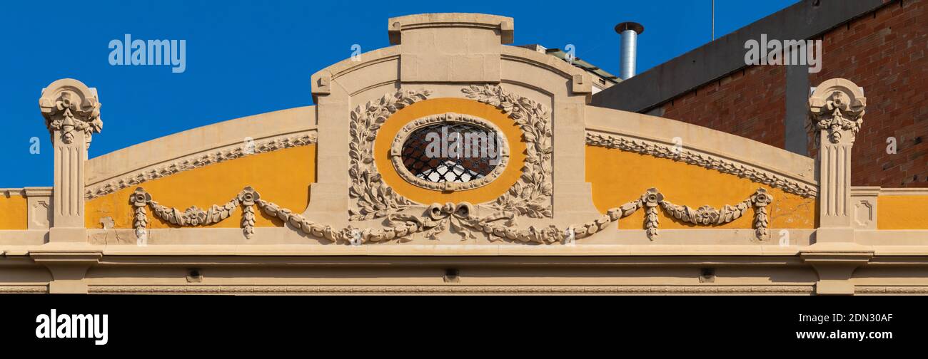 Elements of architectural decoration of buildings, stucco patterns with ...