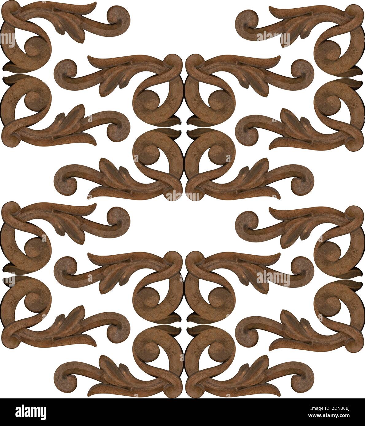 Elements of architectural decoration of buildings, stucco patterns with ...