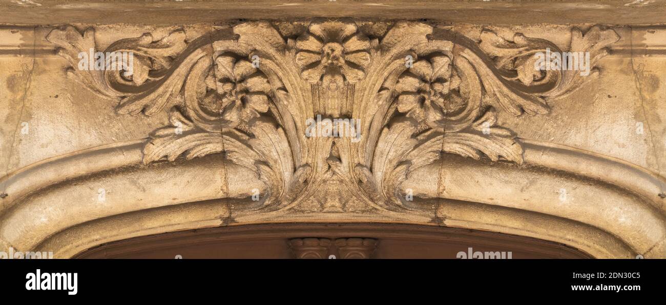 elements of architectural decorations of buildings, plaster moldings ...