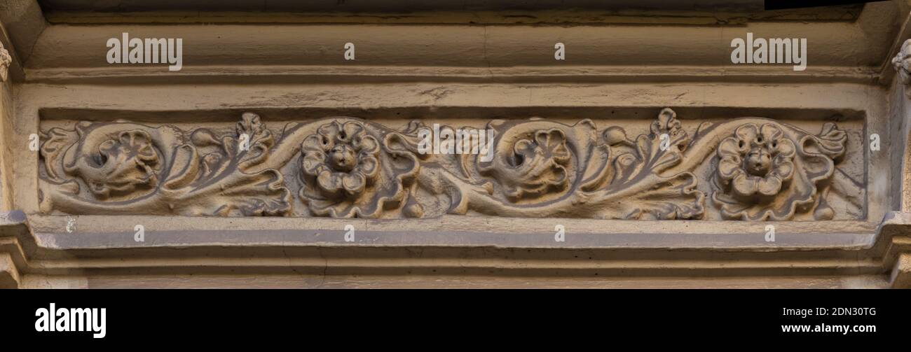 elements of architectural decorations of buildings, plaster moldings ...