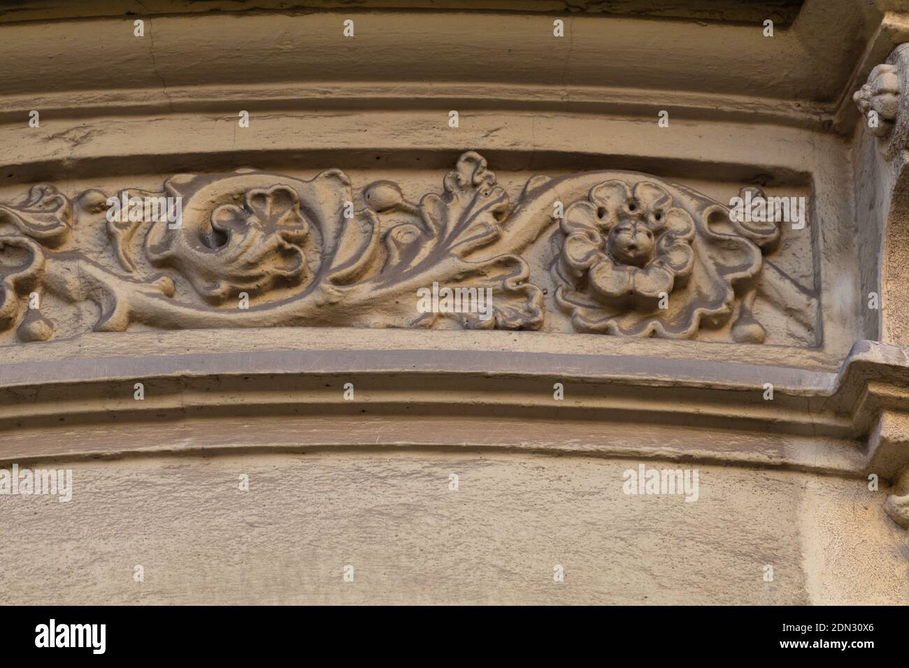 Elements of architectural decoration of buildings, plaster stucco, wall ...