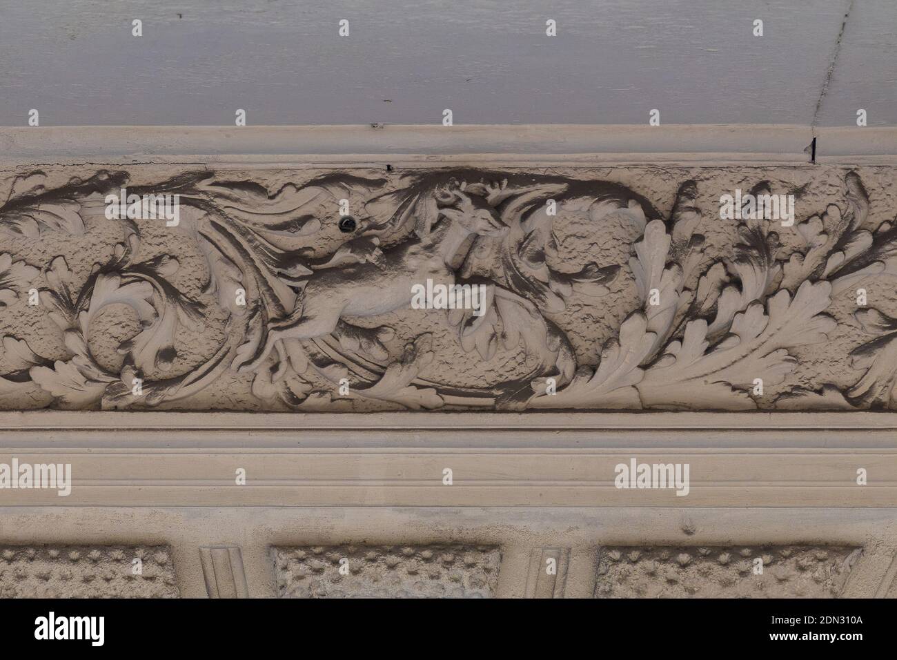 Elements of architectural decoration of buildings, plaster stucco, wall ...
