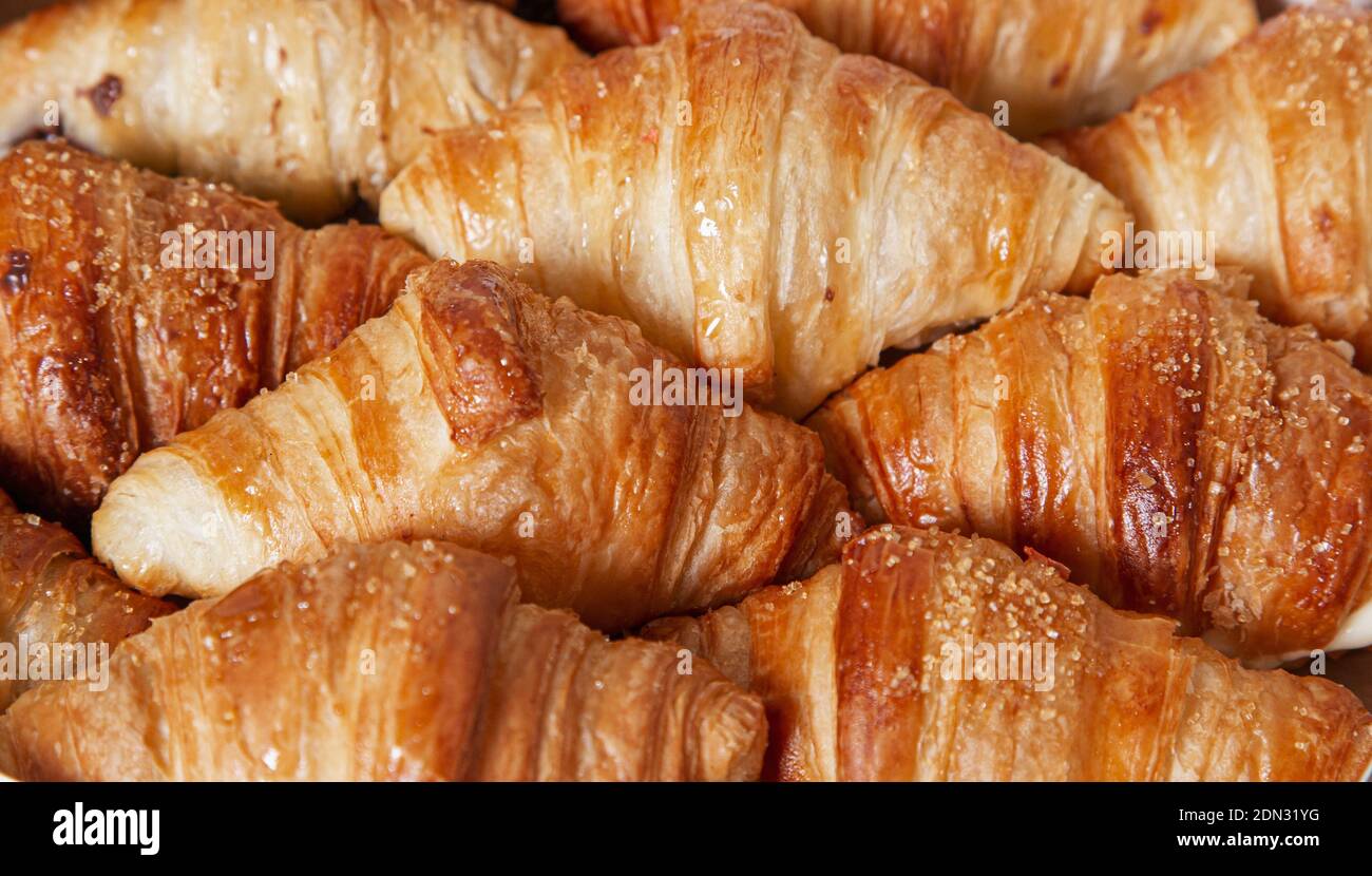 Mini Croissants filled with chocolate. isolated image Stock Photo - Alamy