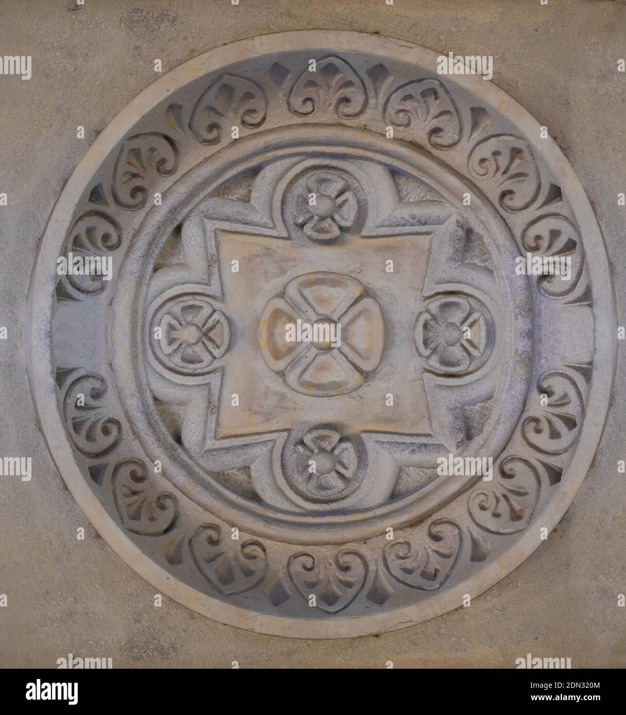 Elements of architectural decoration of buildings, stucco patterns with ...