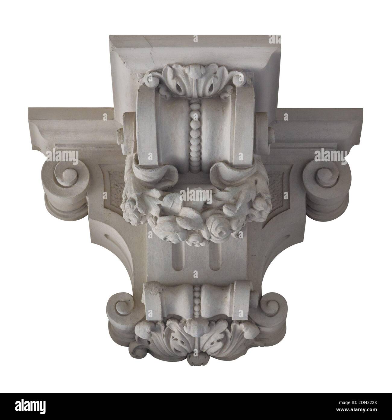 Elements of architectural decoration of buildings, stucco patterns with ...