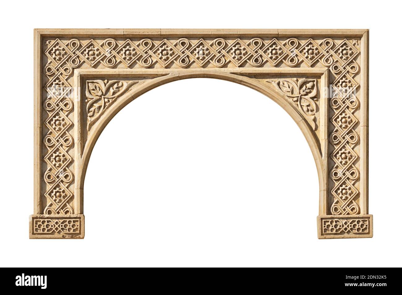 Elements of architecture of buildings, ancient arches, columns, windows ...