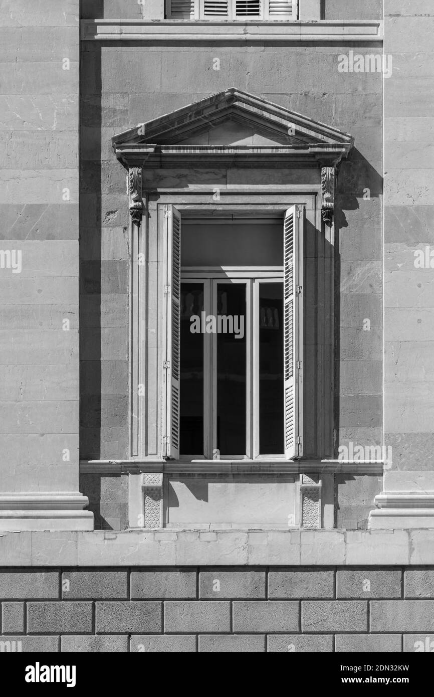 Elements of architectural decoration of buildings, windows and frames ...