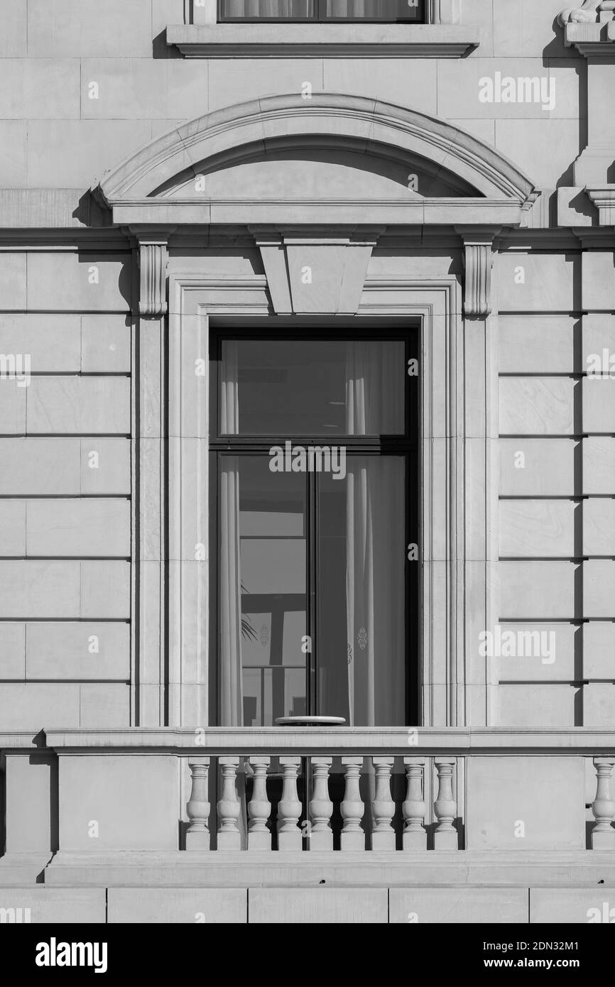 Elements of architectural decoration of buildings, windows and frames ...