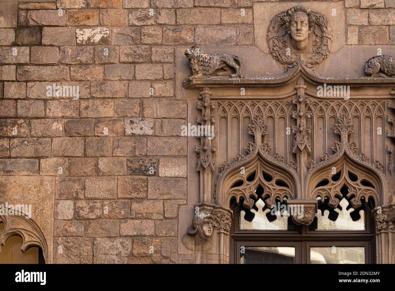 Elements of architectural decoration of buildings, windows and frames ...