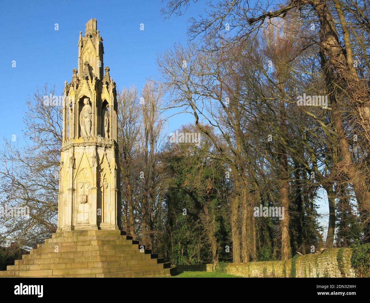The 13th century Queen Eleanor's Cross in Northampton commemorates one ...