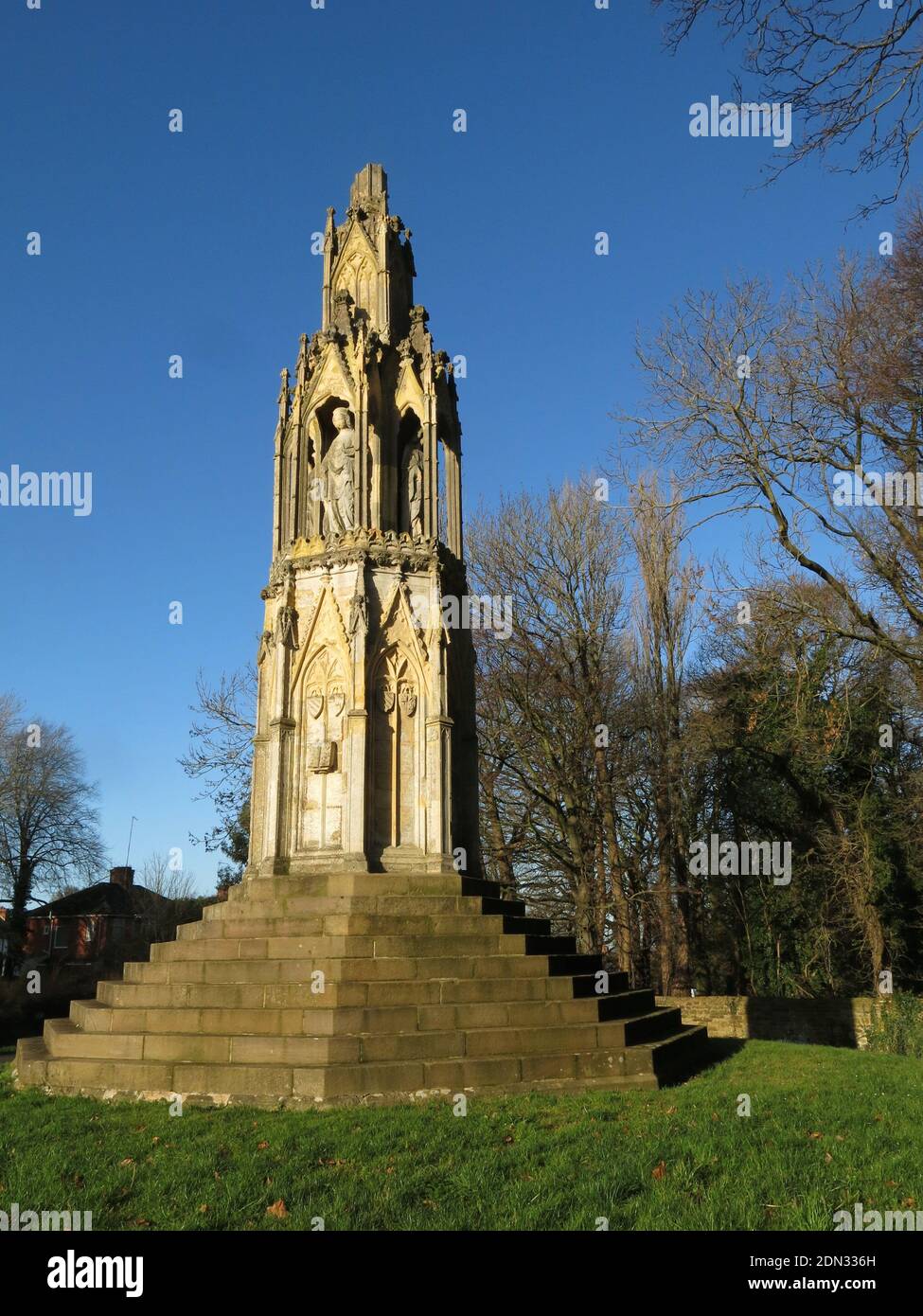 The 13th century Queen Eleanor's Cross in Northampton commemorates one ...