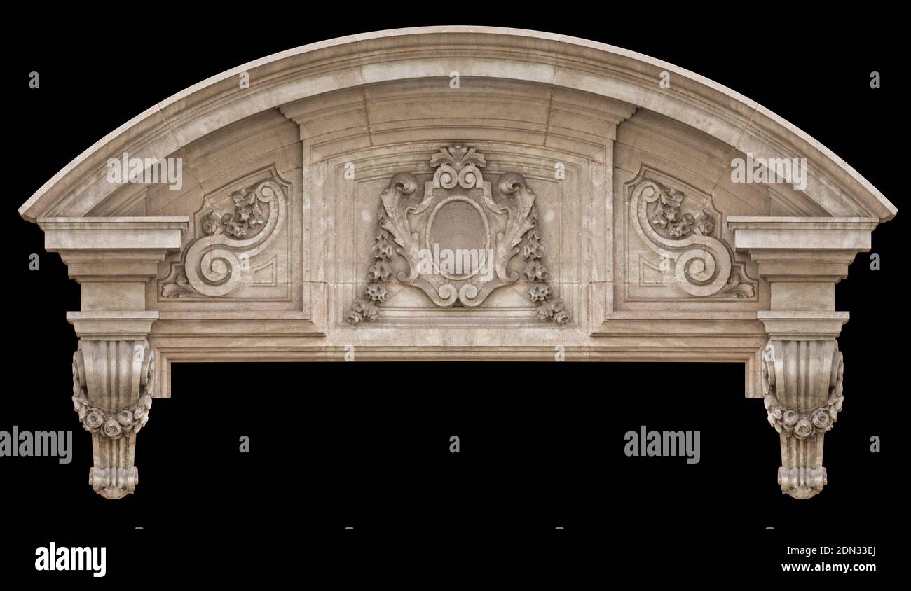 elements of architectural decorations of buildings, plaster moldings ...