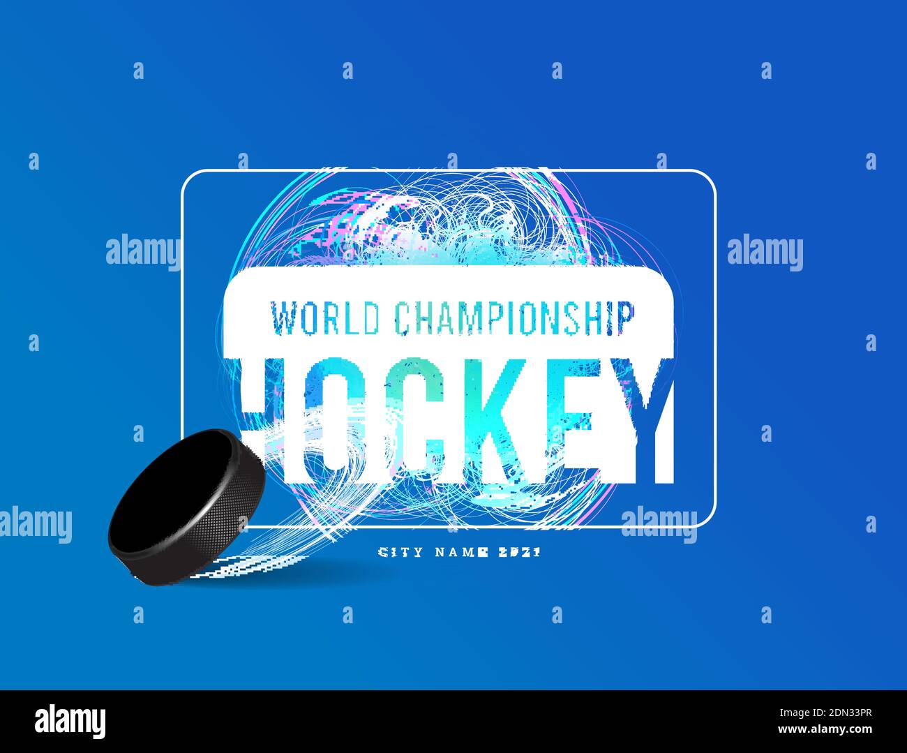 Blue hockey stick Stock Vector Images - Alamy
