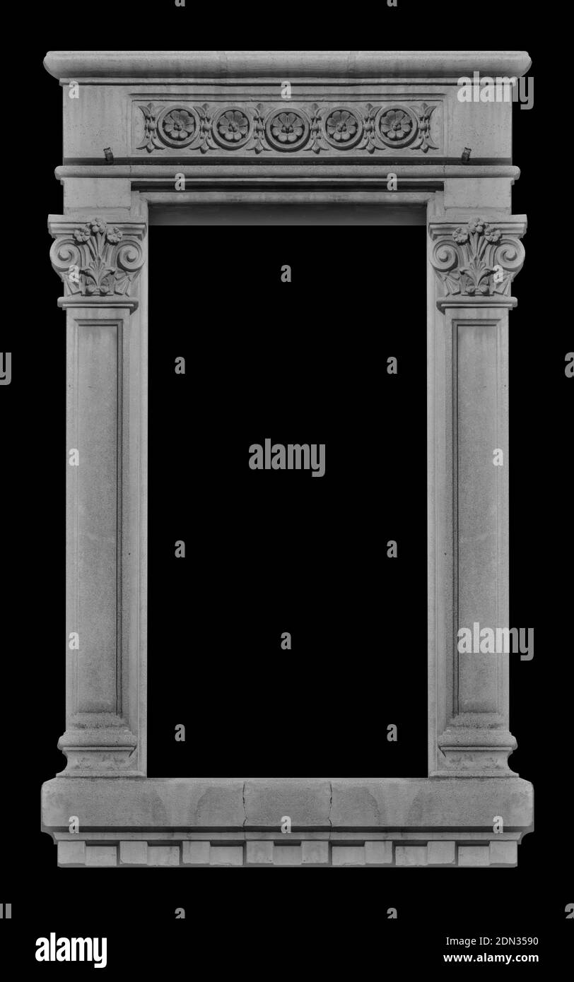 Elements of architectural decorations of buildings, arches and columns ...