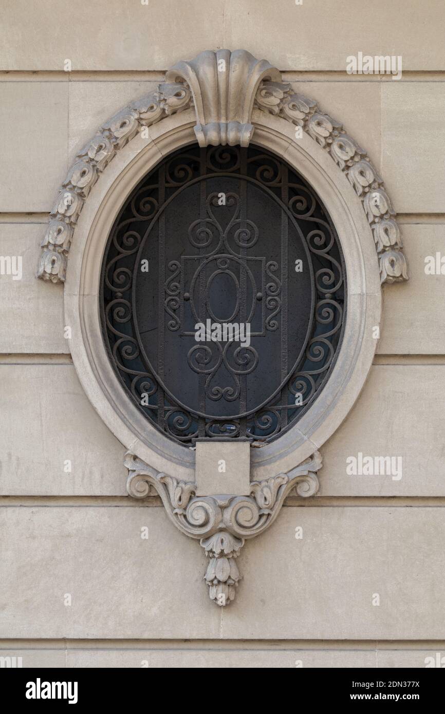 Elements of architectural decorations of buildings, balconies and ...