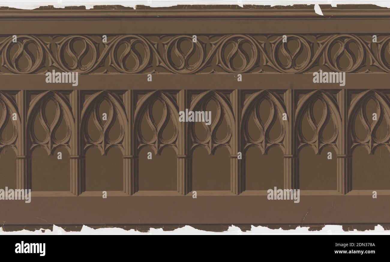 Gothic style design containing pointed arches hi-res stock photography ...