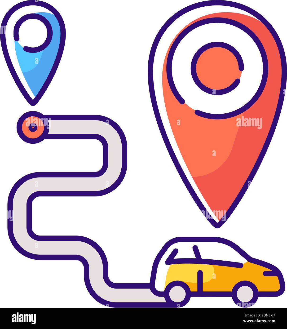 Car parking one way Stock Vector Images - Alamy