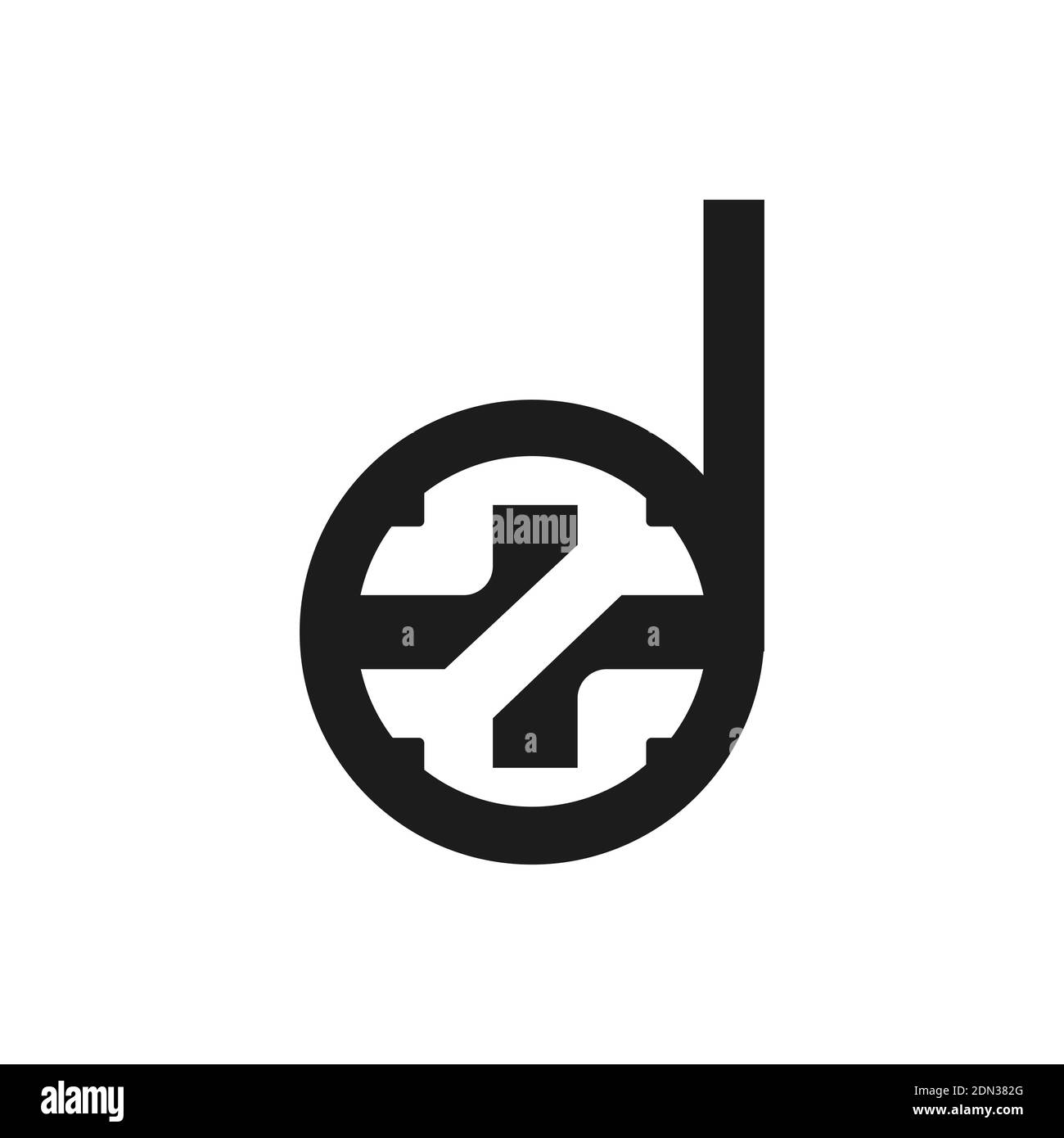 Creative abstract letter zd logo design. Linked letter dz logo design ...