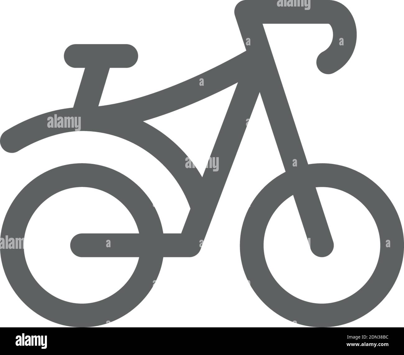 bicycle vector icon modern simple vector illustration Stock Vector ...
