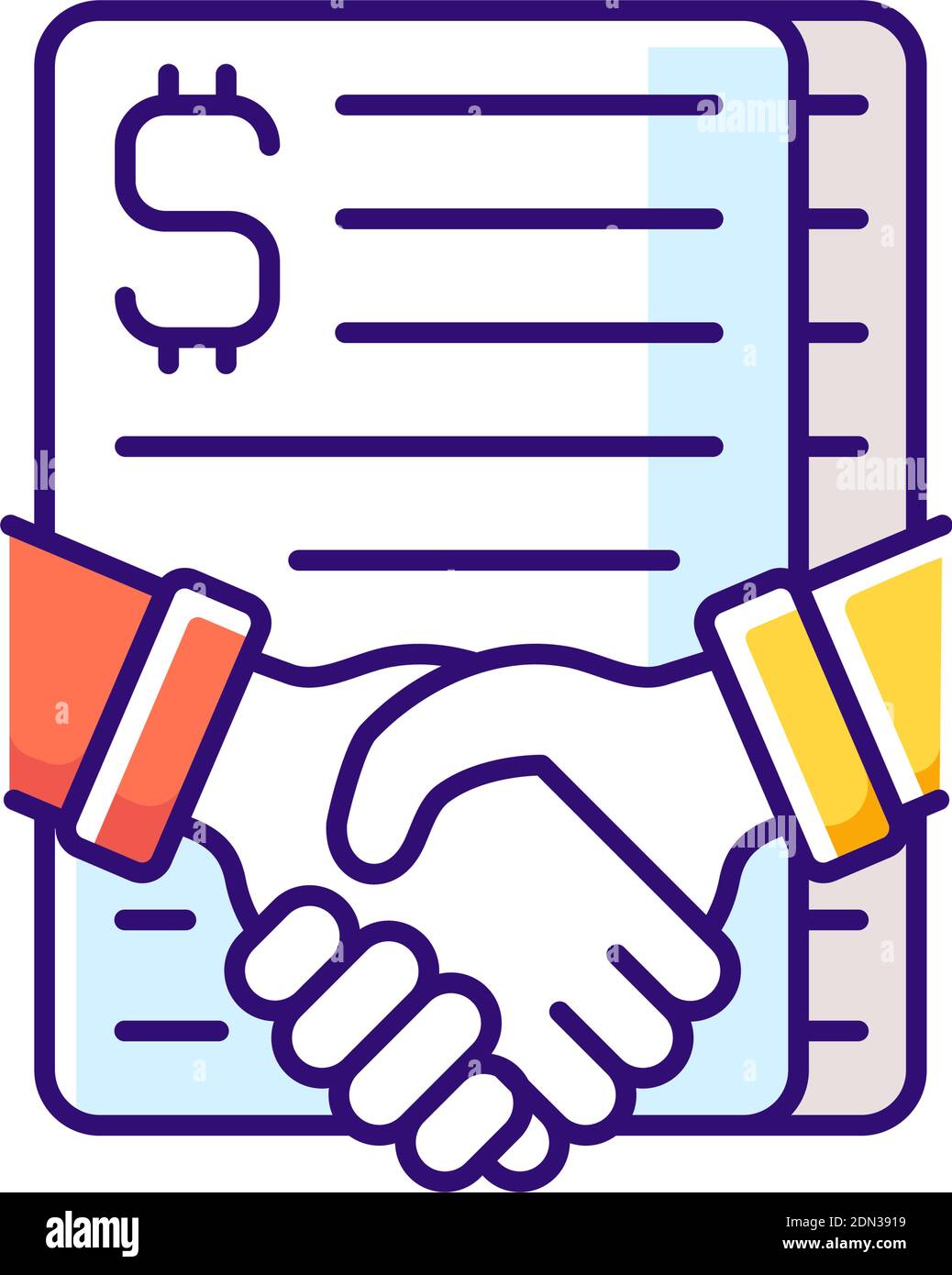 Contract signing client Cut Out Stock Images & Pictures - Alamy