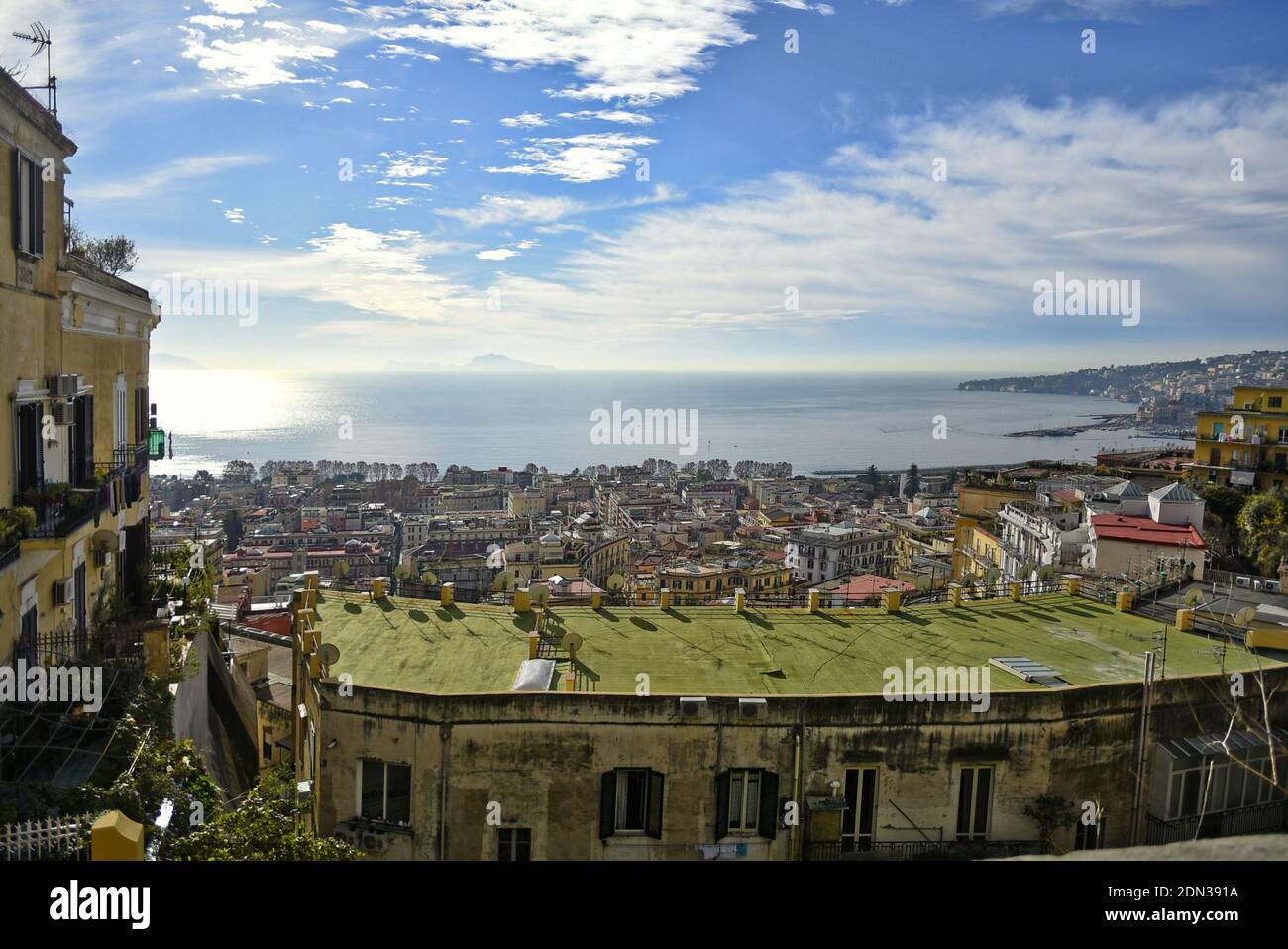 Panoramic view of the Gulf of Naples Stock Photo - Alamy