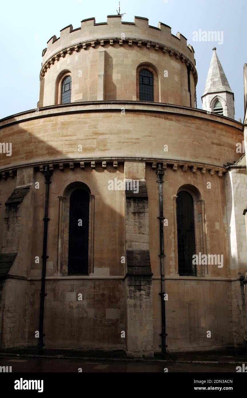 United Kingdom, England, London. Temple Church. It was built by the ...