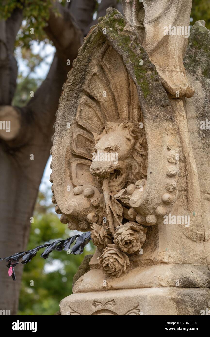 Elements of architectural decorations of buildings, sculptures and ...