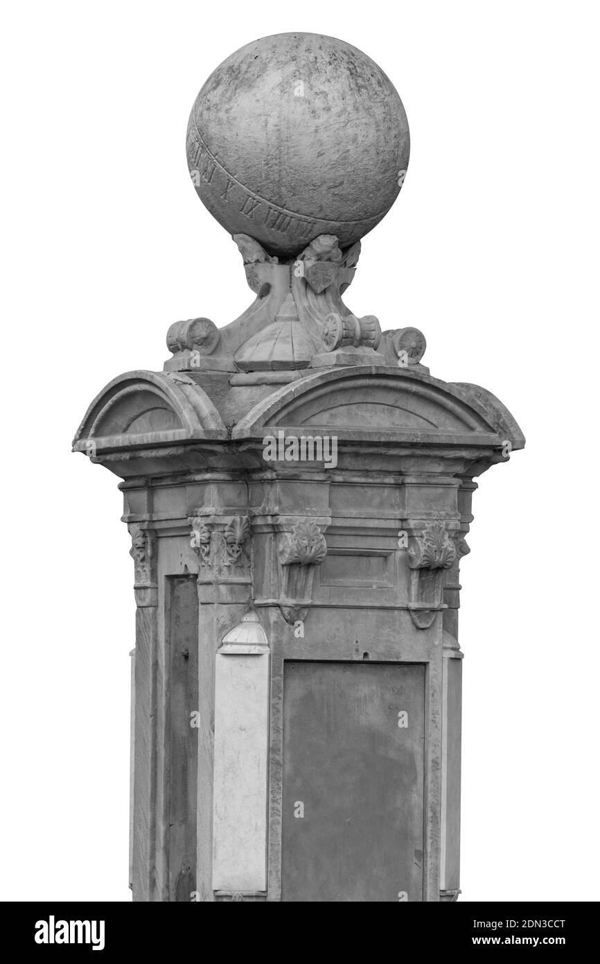 elements of architectural decorations of buildings, columns, arches ...