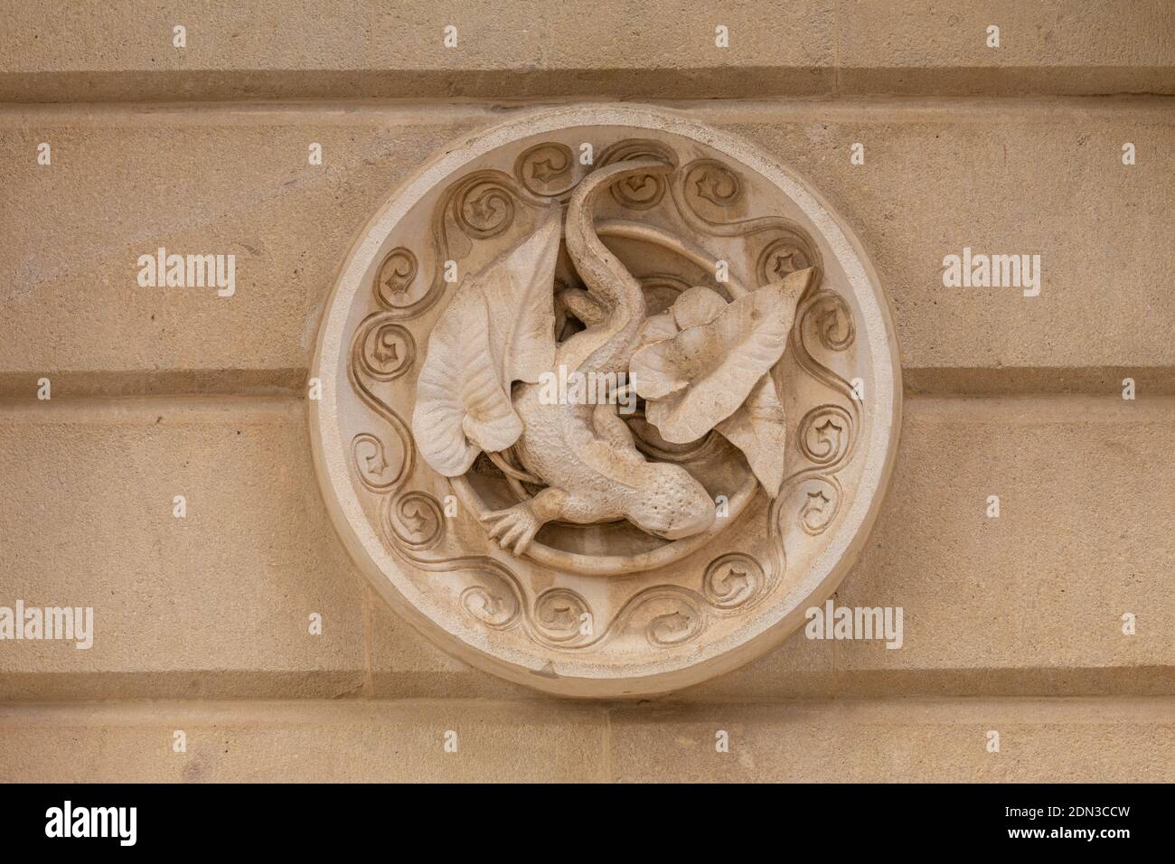 Elements of architectural decorations of buildings, sculptures and ...