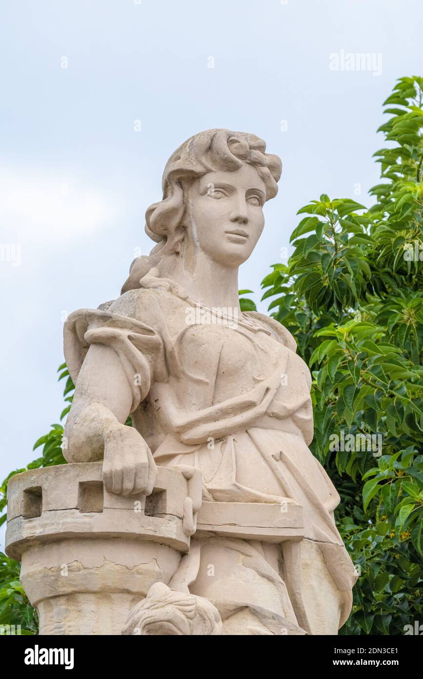 Elements of architectural decorations of buildings, sculptures and ...