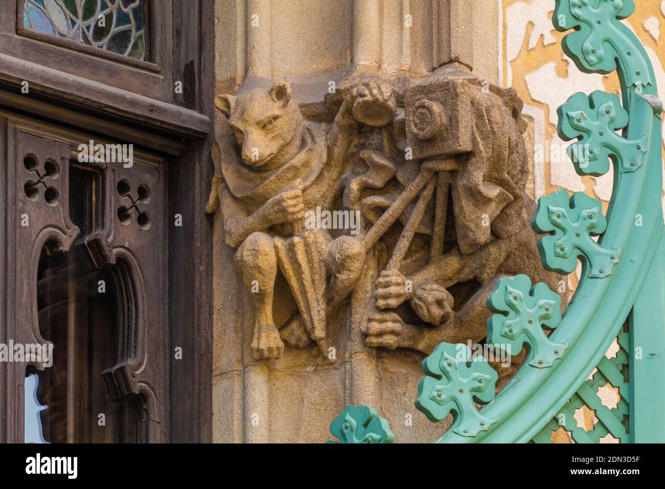 Elements of architectural decorations of buildings, sculptures and ...