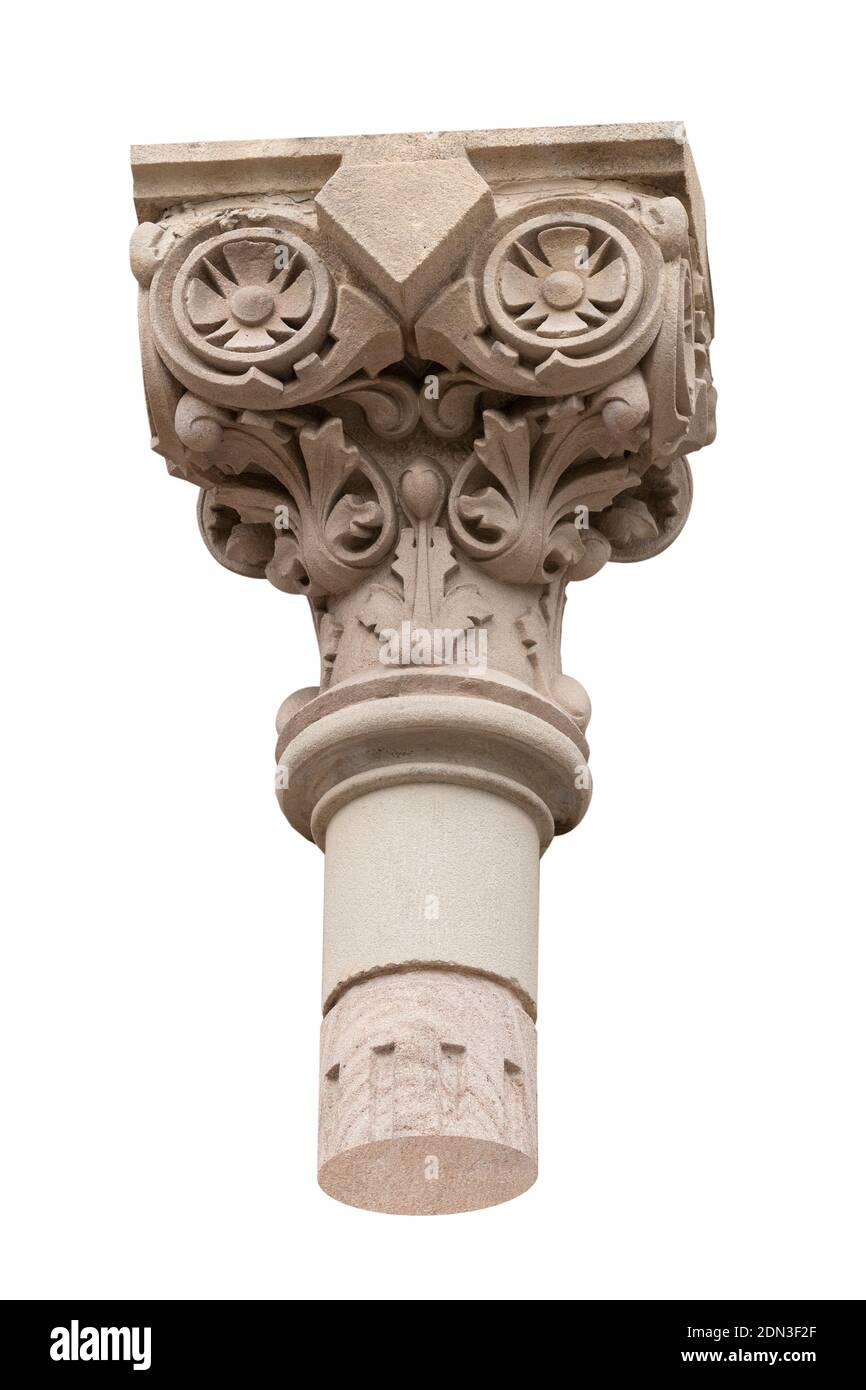 elements of architectural decorations of buildings, columns, arches ...