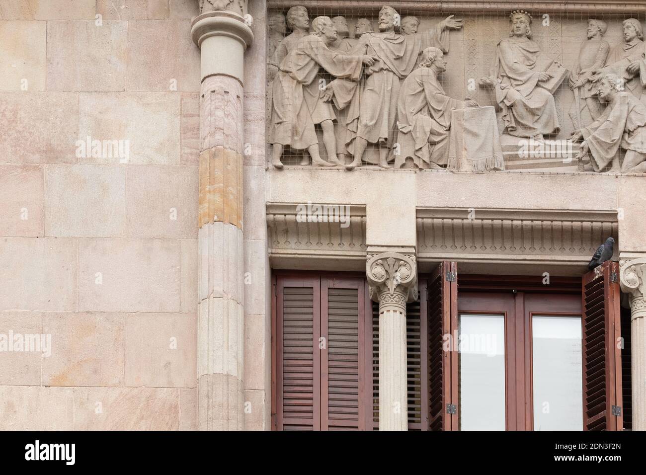 elements of architectural decorations of buildings, sculptures ...