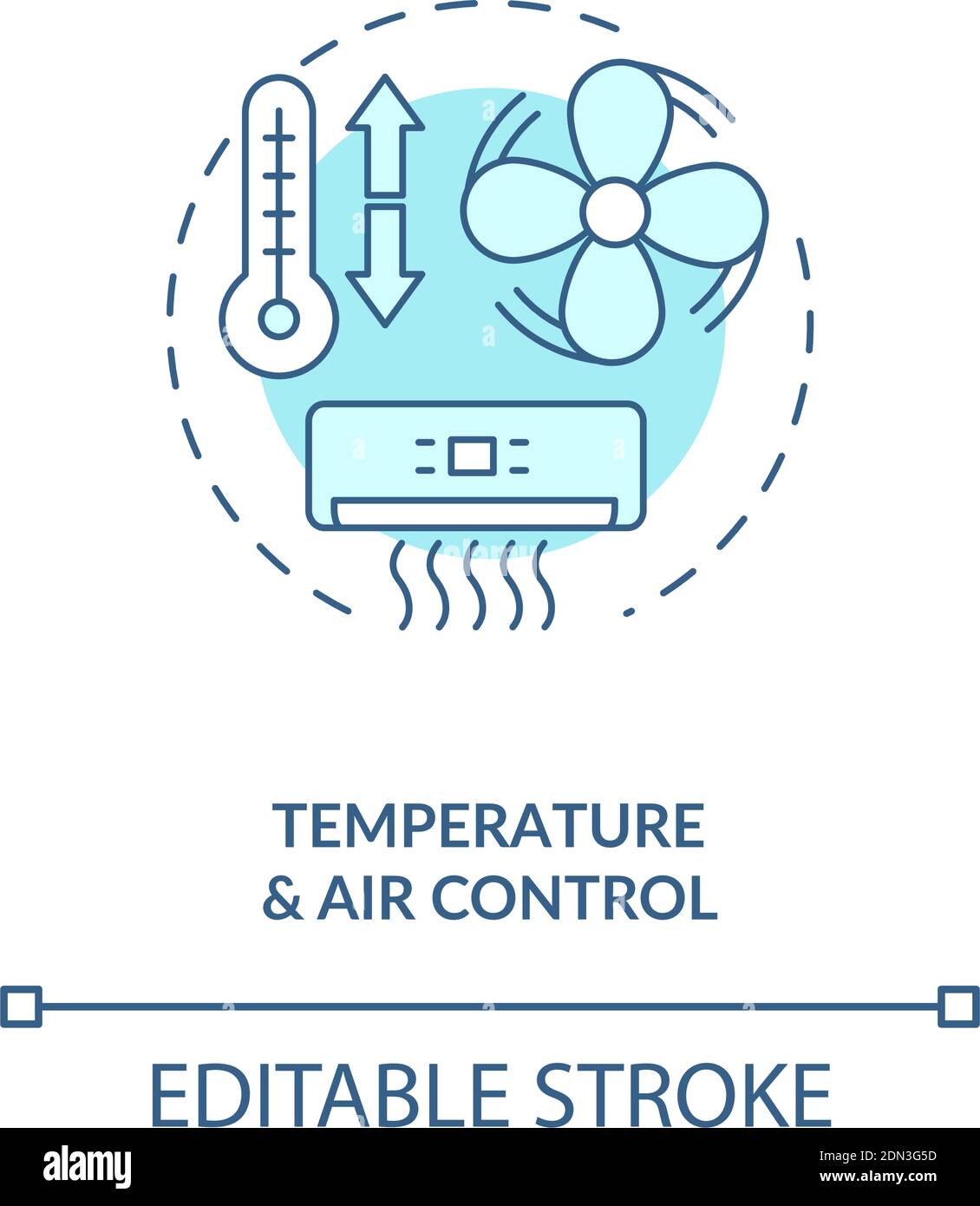 Temperature and air control concept icon Stock Vector Image & Art - Alamy