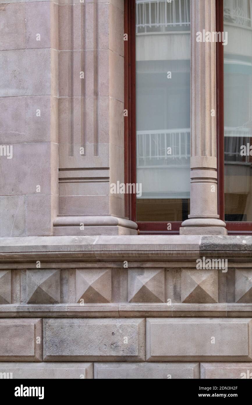 elements of architectural decorations of buildings, columns, arches ...