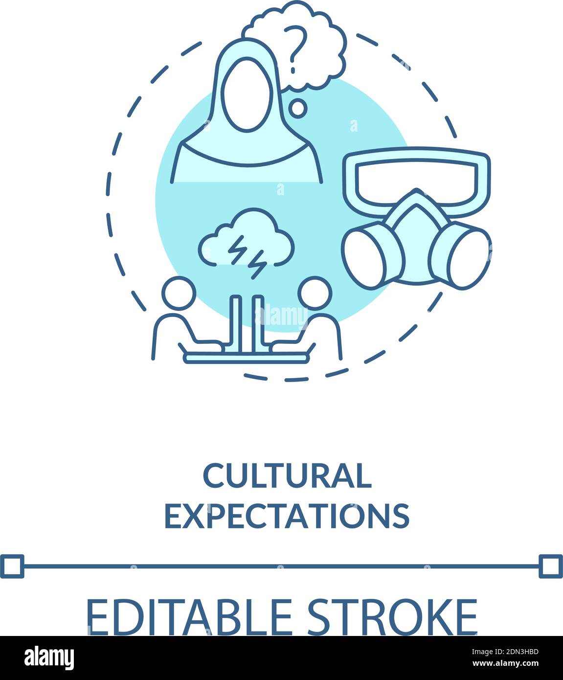 Cultural expectations concept icon Stock Vector Image & Art - Alamy