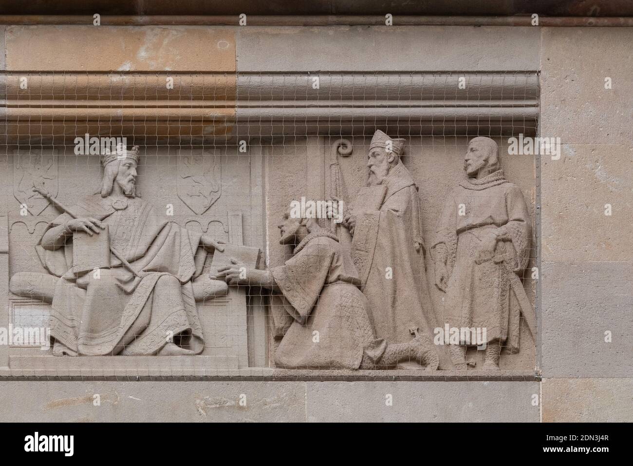 elements of architectural decorations of buildings, sculptures ...