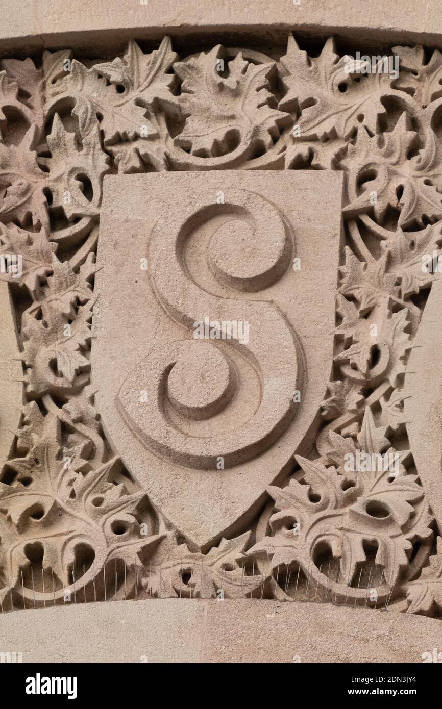elements of architectural decorations of buildings, columns, patterns ...