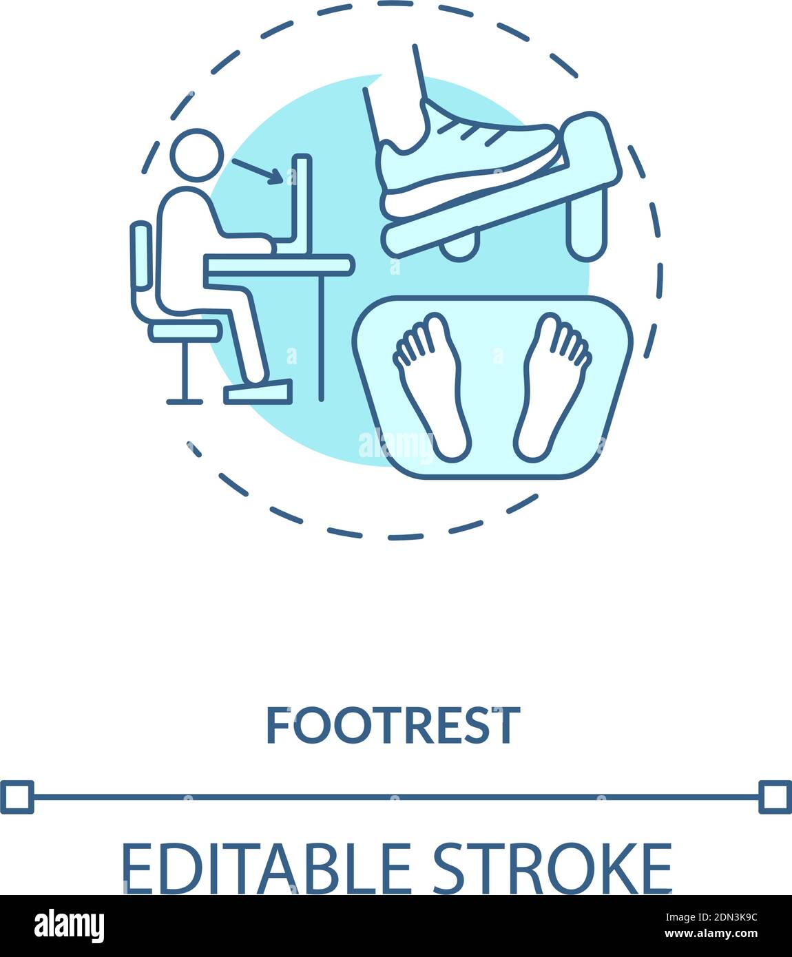 Blue footrest Stock Vector Images - Alamy