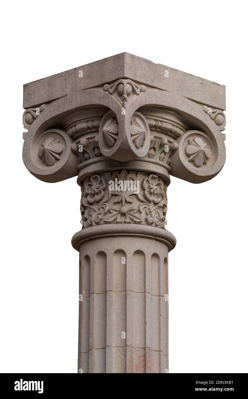 elements of architectural decorations of buildings, columns, arches ...
