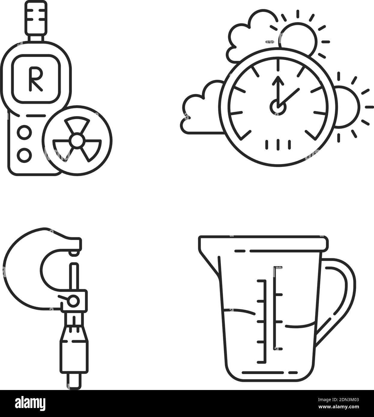 Collection scientific equipment tools Stock Vector Images - Alamy