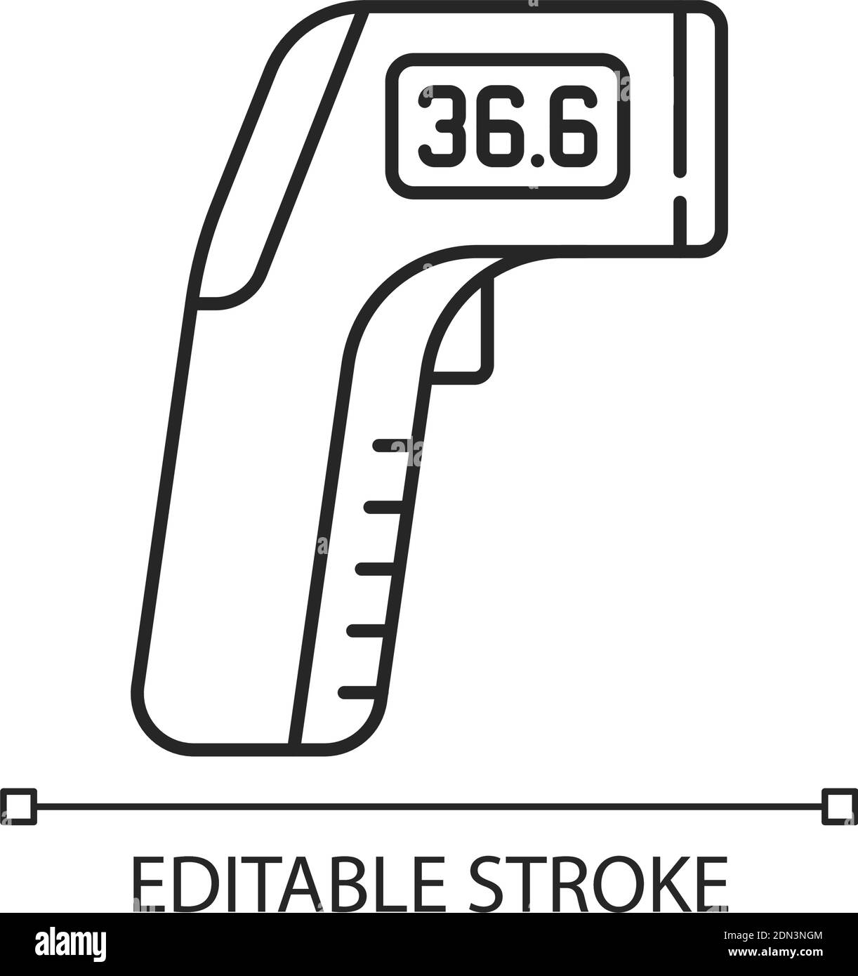 Infrared thermometer linear icon Stock Vector Image & Art - Alamy