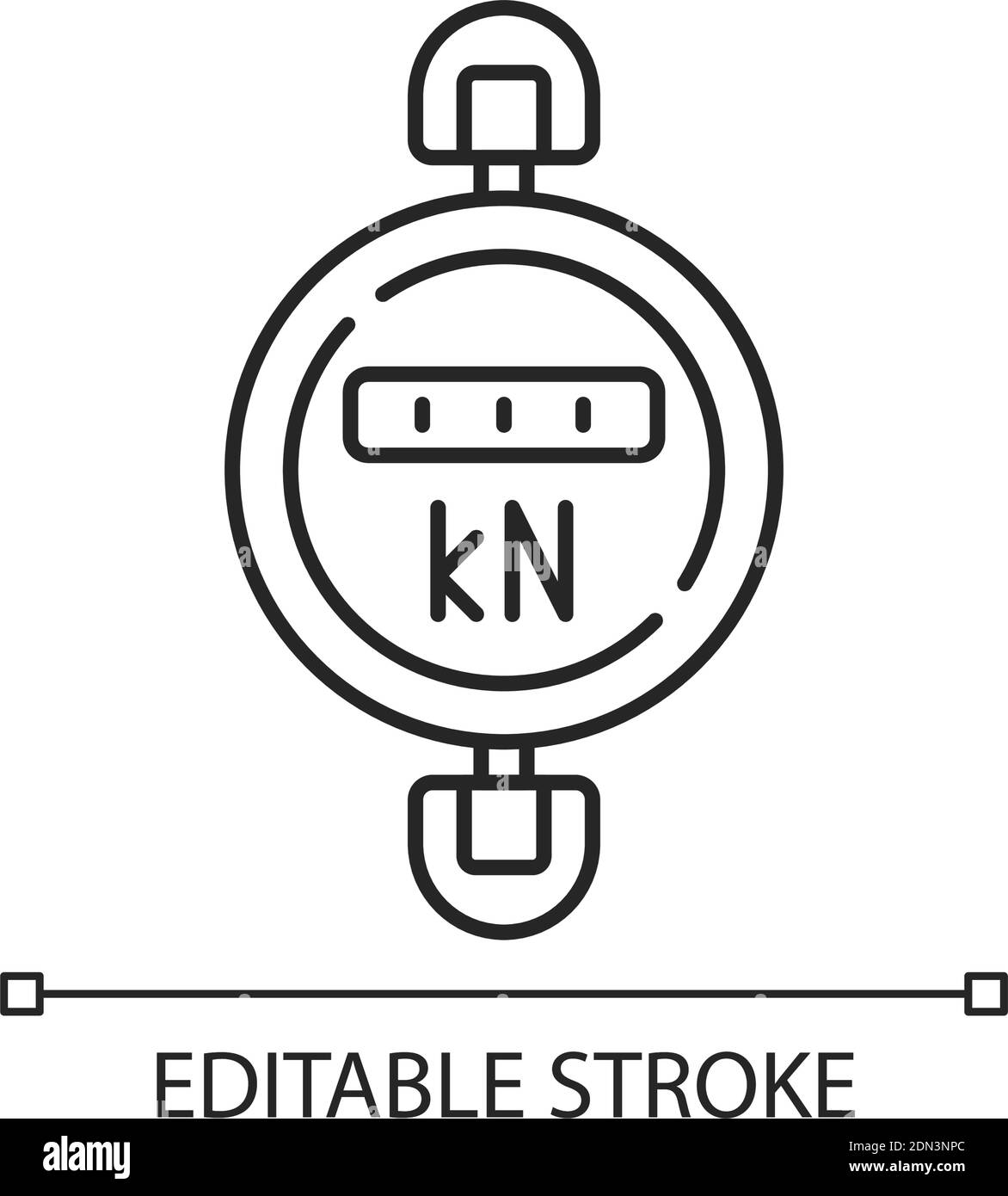 Dynamometer linear icon Stock Vector Image & Art - Alamy