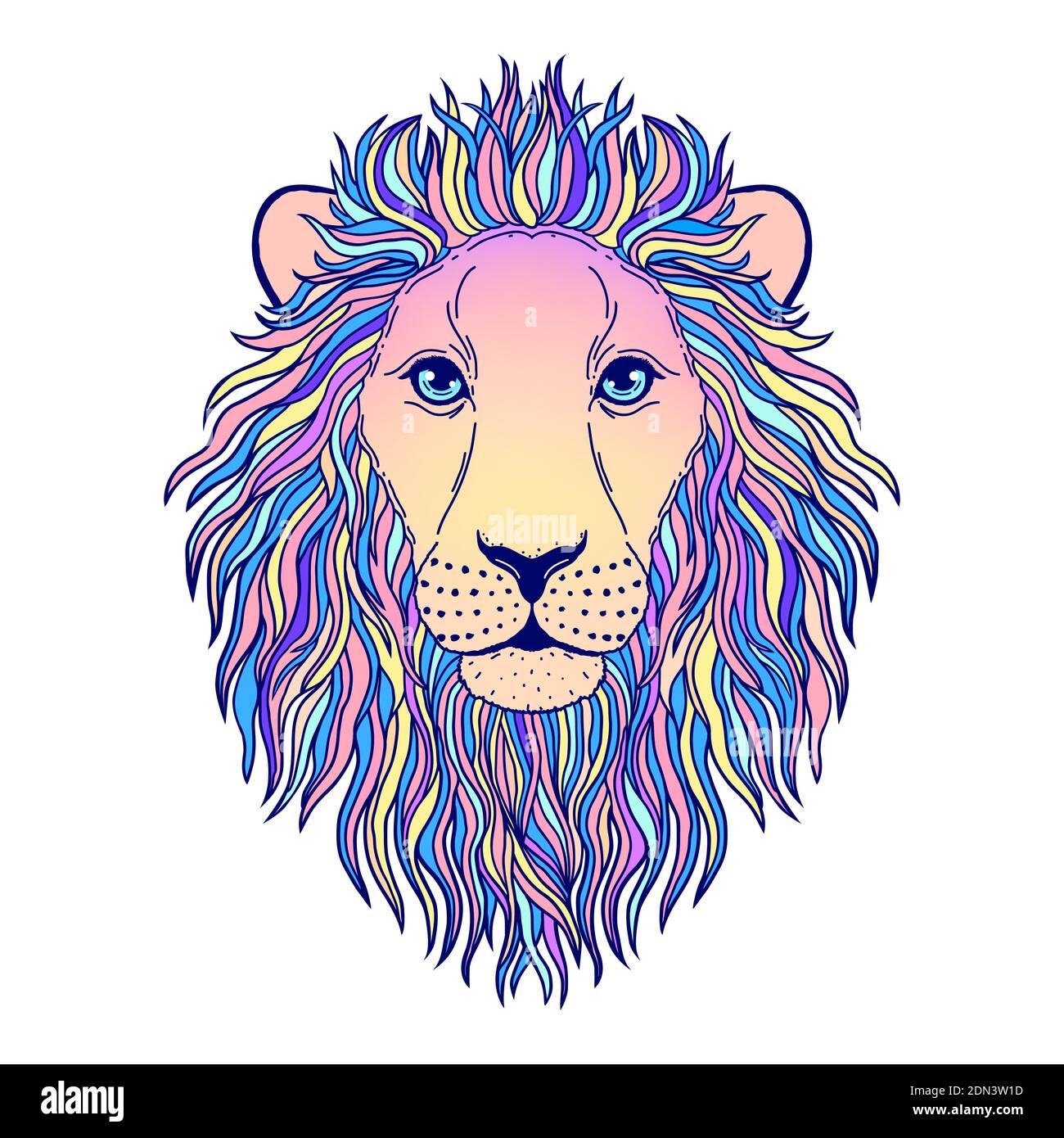 Pink lion Cut Out Stock Images & Pictures - Alamy