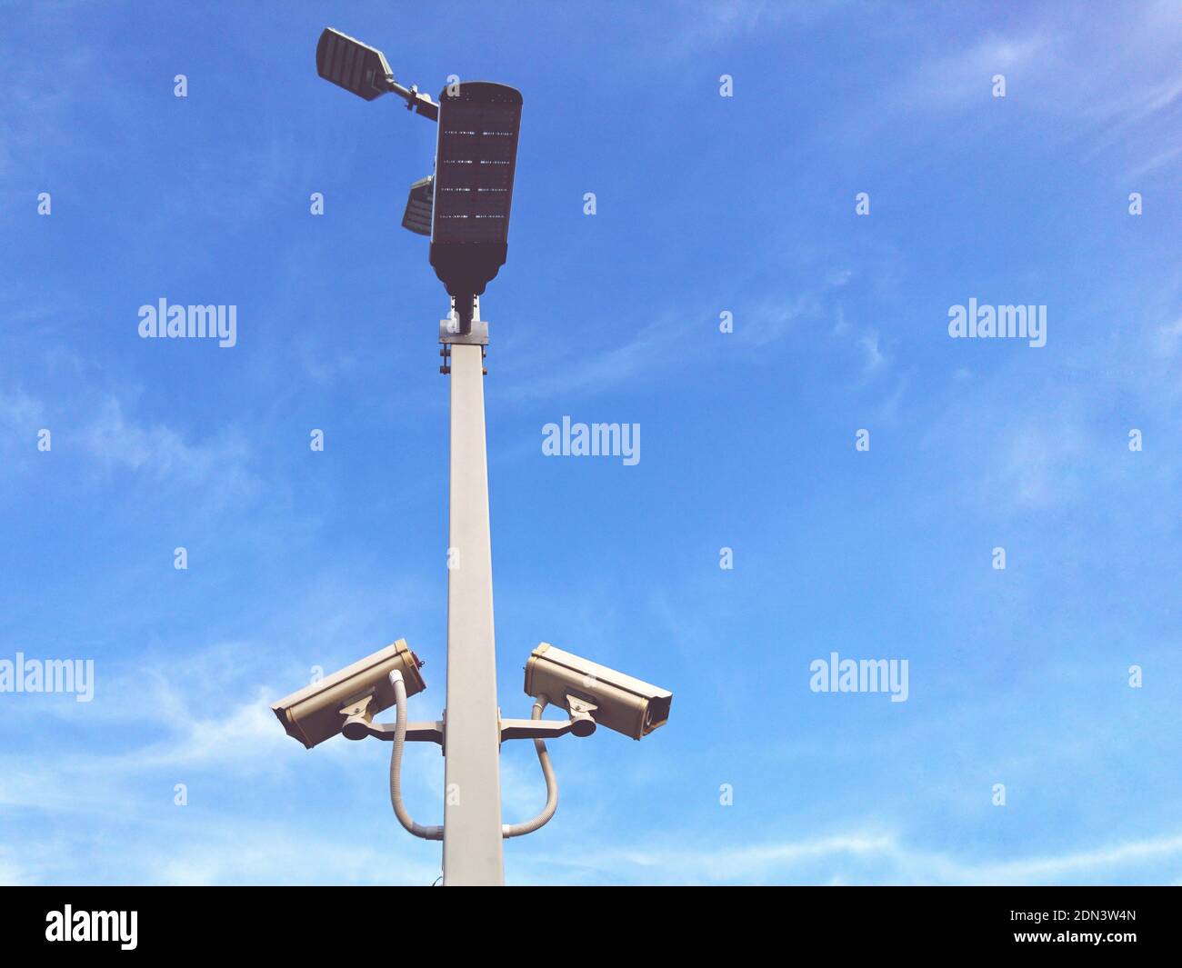 Surveillance Camera On Light Pole High Resolution Stock Photography and ...