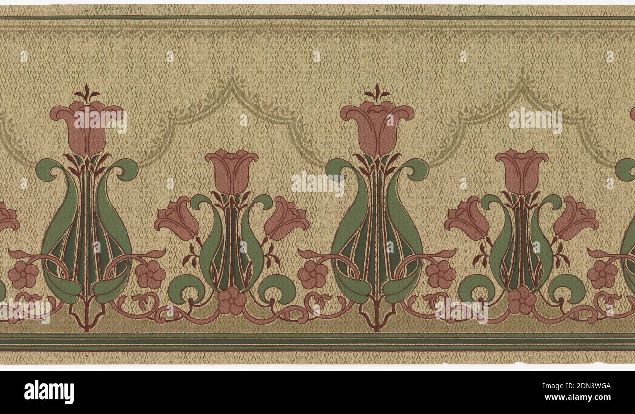 Scrolling pink flowers hi-res stock photography and images - Alamy