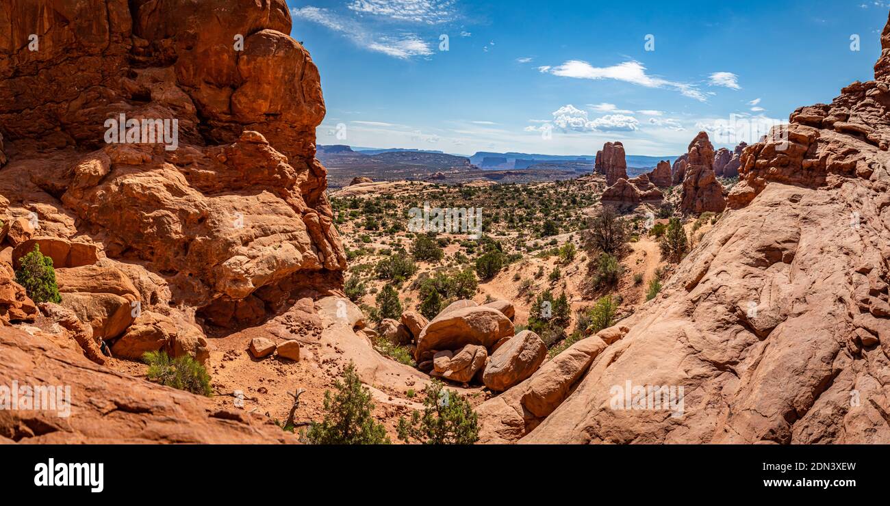 Canyons and eroded sandstone and limestone formations dominate the ...