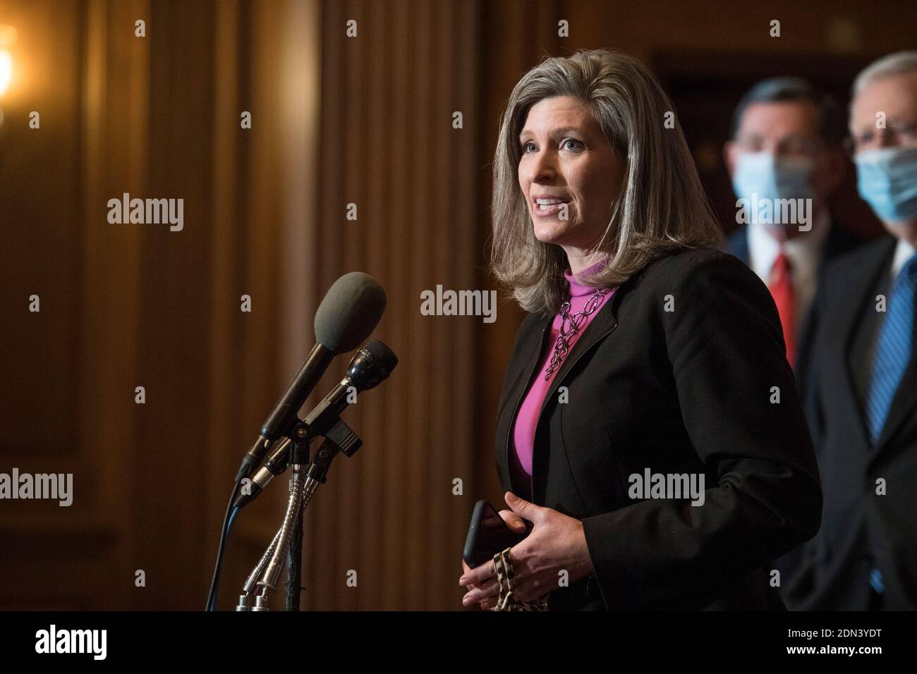 United States Senator Joni Ernst (Republican of Iowa) speaks during a ...