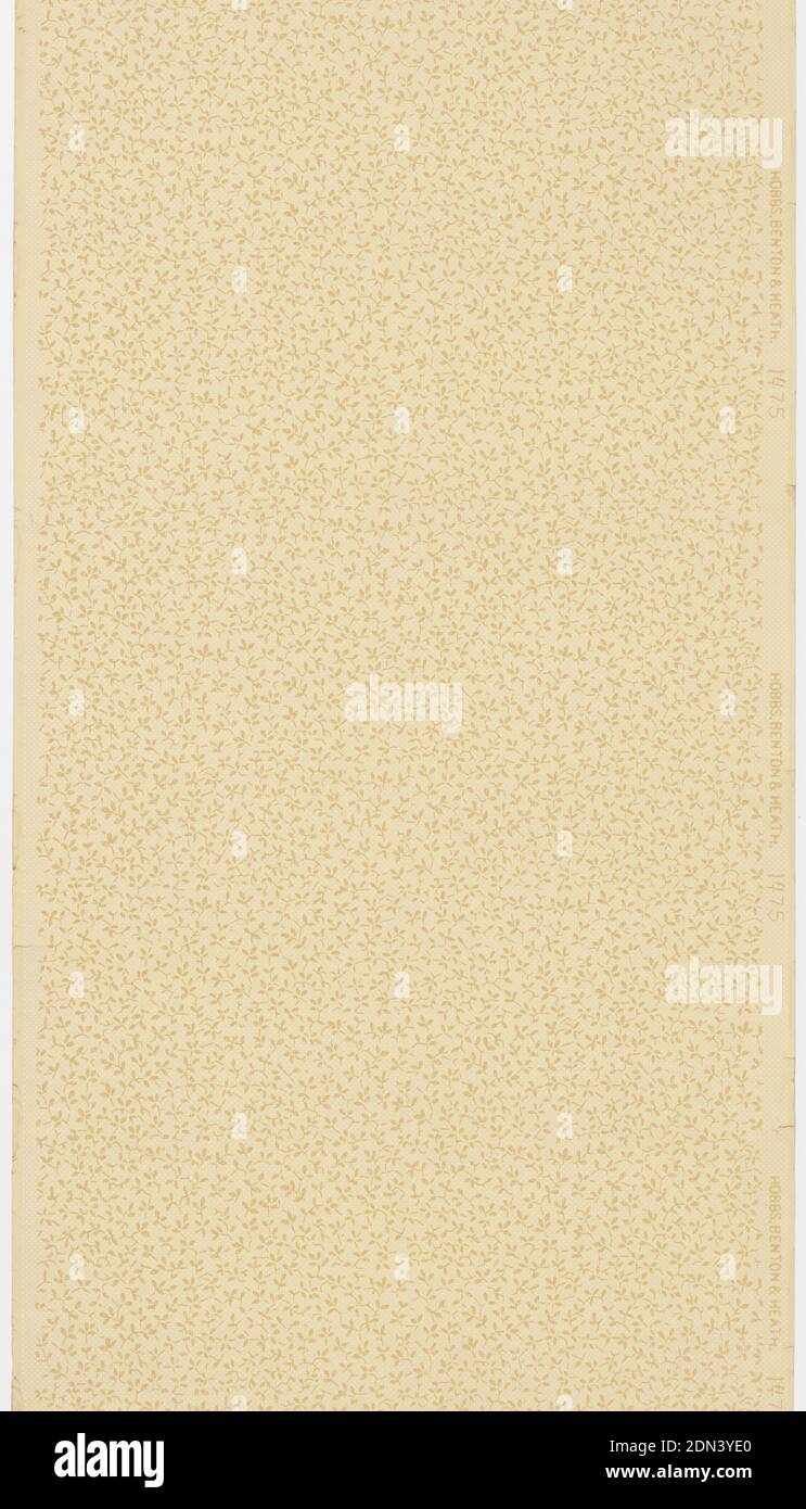 Sidewall, Hobbs, Benton & Heath, Hoboken, New Jersey, Machine-printed ...